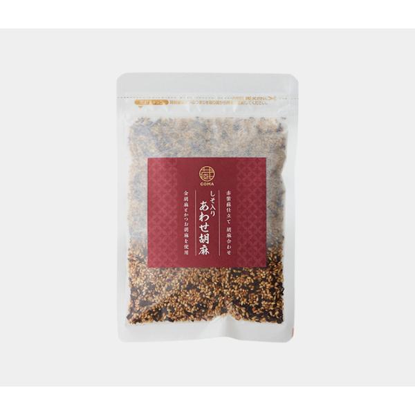 国産のしそと、金ごまと鰹胡麻をバランスよくブレンド。爽やかなしそと香ばしい胡麻の風味をご飯にかけてお楽しみ下さい。内容量 60gサイズ(m/m) 180／125／15賞味期間 製造日より6カ月保存方法 直射日光・高温多湿を避けて保存してくだ...