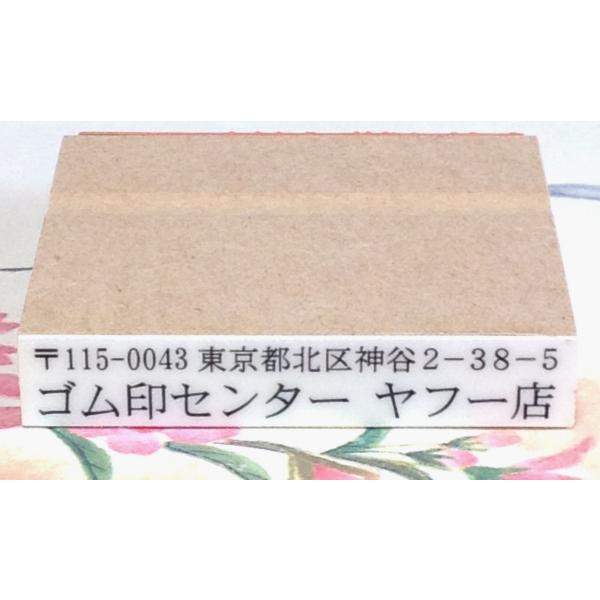 【発売日：2018年10月10日】複行ゴム印　縦１０ミリ×横６０ミリ。台の大きさ　縦１２ミリ×横６２ミリ。★文字サイズや配置は希望がなければ見本のようになります。★原稿：ご注文の内容はご注文手続きの「原稿」欄に記入して下さい。★異体字や旧字...