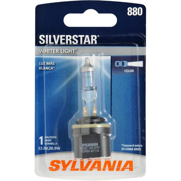 商品名SYLVANIA - 880 SilverStar フォグライト電球 - 高性能ハロゲンヘッドライト電球 より明るいダウンロード ホワイトライト (電球1個付き)SYLVANIA - 880 SilverStar Fog Light ...