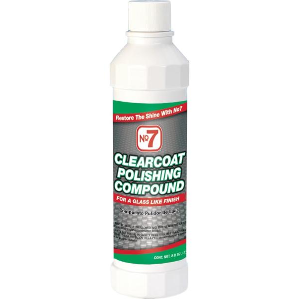 商品名No.7 Clearcoat Polishing Compound - 8 Fl Oz - for a Glass Like Finish - Removes Light Oxidation and Cleans Stains and...