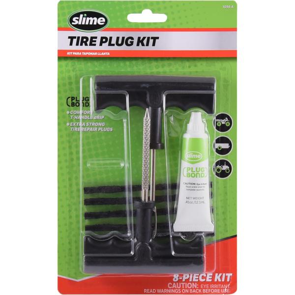 商品名Slime 1034-A Tire Repair Reamer Plug Kit, Medium Heavy Duty Strings, T Handle Type and Glue, 8 Piece Setブランド：Slime商品サ...