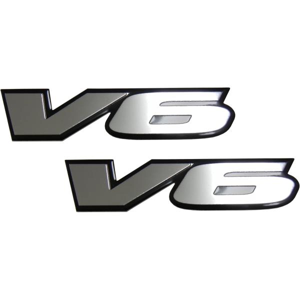 商品名2 x (pair/set) V6 Engine Badge Emblem for Pontiac G6 Grand Prix Firebird Grand AM Cadillac CTS Catera SRX STS2 x (Pai...