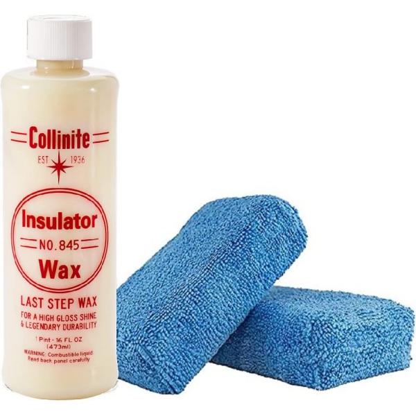 商品名Collinite液体Insulatorワックス# 845コンボCollinite No. 845 Insulator Wax, 16 Fl Oz - 1 Pack &amp; Microfiber Sponge Applicator...