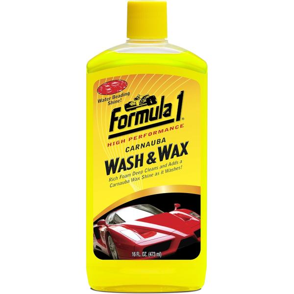 商品名Formule 1 de Carnauba et Wash &amp; Wax Cire mousse riche Deep Clean Wash etFormula 1 Carnauba Car Wash and Wax, Car ...