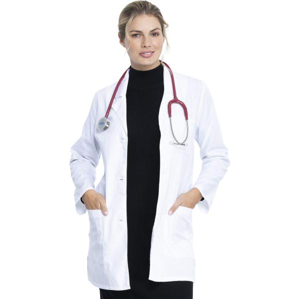 商品名: Dickiesレディース32インチラボコート US サイズ: 4L カラー: ホワイト Dickies EDS Professional Women Scrubs Lab Coats 32" Plus Size 84400, 3X...