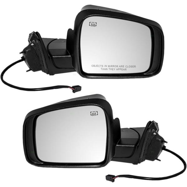商品名Driver and Passenger Power Side View Mirrors Heated Manual Folding 11-18 Jeep Grand Cherokee Replaces 5SG19TZZAF 5SG1...