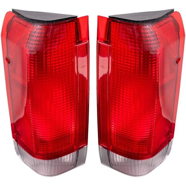 商品名Brock Replacement Driver and Passenger Taillights Tail Lamps Compatible with 1987-1989 F-Series Styleside Pickup Truc...