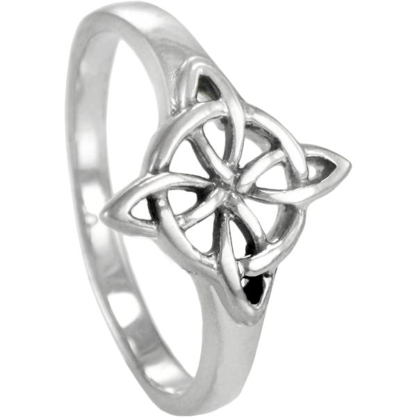 商品名スターリングシルバーケルトQuaternary Wiccan Witchesノットリング(サイズ4   15 )Sterling Silver Celtic Quaternary Wiccan Witches Knot Ring Si...