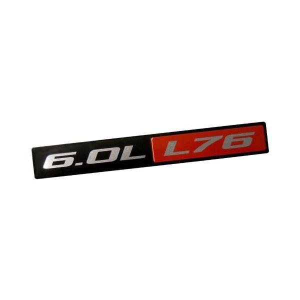 商品名Red Black 6.0L Liter L76 V8 Real Aluminum Engine Hood Emblem Badge Nameplate for Pontiac G8 GT Holden VE Commodore Ho...