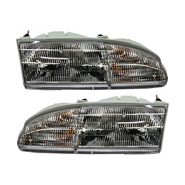 商品名Evan-Fischer ヘッドライトセット 1994-1995 フォード サンダーバード 左ドライバーと右助手席側ハロゲン電球付きEvan-Fischer Headlight Set Compatible with 1994-199...