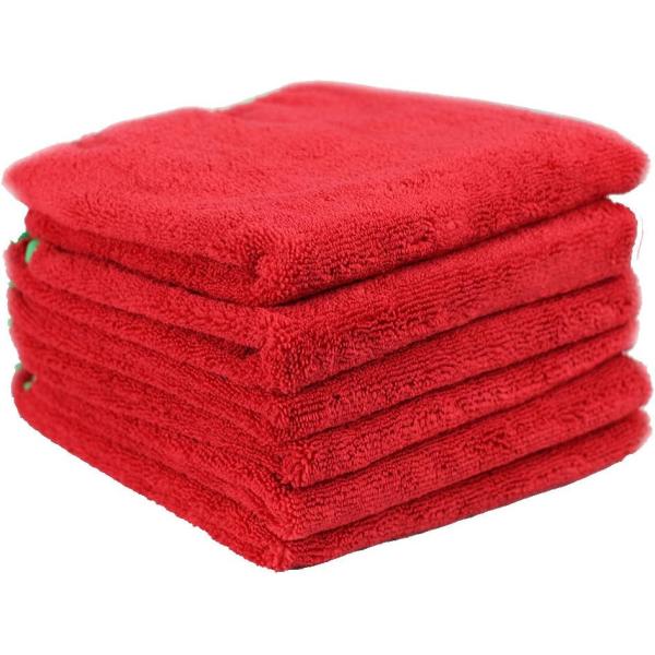 商品名(Pack of 6, Red) - Chemical Guys MIC9976 Fluffer Miracle Supra Microfiber Towel, Red - 60cm x 41cm (Pack of 6)Chemica...