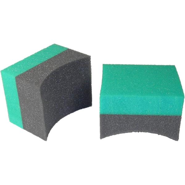 商品名Jumbo Tire Dressing Applicator - Crescent by Hi-Tech IndustriesTire Dressing Applicator Double Wide Curved Foam Spong...