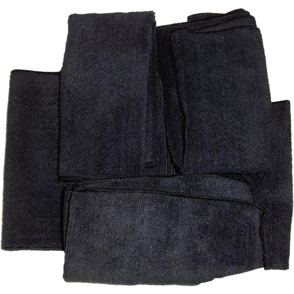 商品名5 - Pack ofブラックプロフェッショナル品質300 gsmすべて目的マイクロファイバータオル。Show Car Guys 5-Pack of Black Professional Quality 300 GSM All Pur...