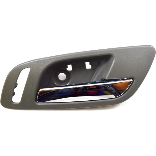 商品名PT Auto Warehouse GM-2546MG-FR - 内部内部内部ドアハンドル、グレー(チタン)ハウジング、クロームレバー付き - 加熱シート穴付き、助手席側フロントPT Auto Warehouse GM-2546MG-...