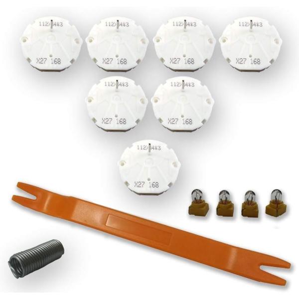 商品名Dr.Speedometer GMステッピングモーター修理キット X27 168 - (7モーターキット) すべての03-06シボレーシルバラード、タホ、ユーコン、サバーバン+に適合Dr.Speedometer GM Stepper ...