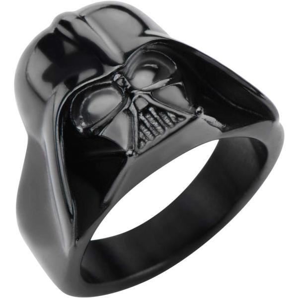 商品名Star Wars Jewelry Men's Darth Vader 3D Stainless Steel Black IP Ring, Size 12ブランド：Electronic Arts商品サイズ：12高さ：5.3 cm横幅：...
