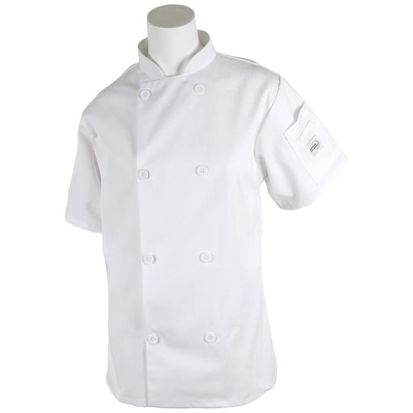 商品名:  Mercer Culinary M60023WHS Millennia Women's Short Sleeve Cook Jacket with Traditional Buttons, Small, Whiteブランド: M...
