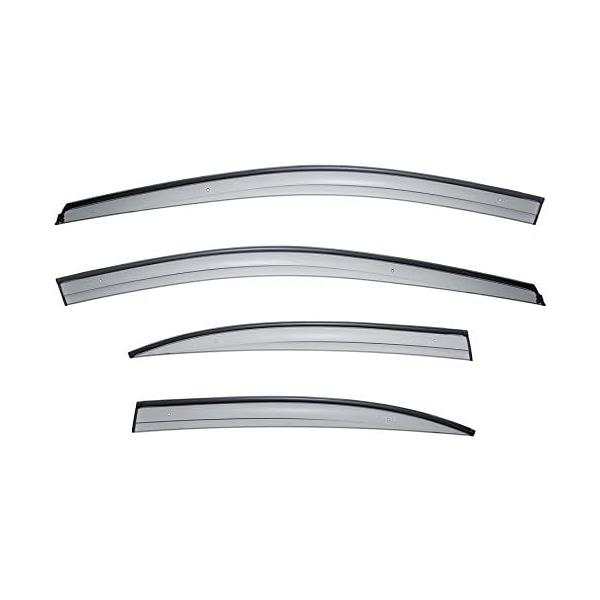 商品名WellVisors Window Visors Wind Deflectors Compatible with Honda Civic Sedan 2012-2015 Aerodyn Aerodyn Series Rain Guar...