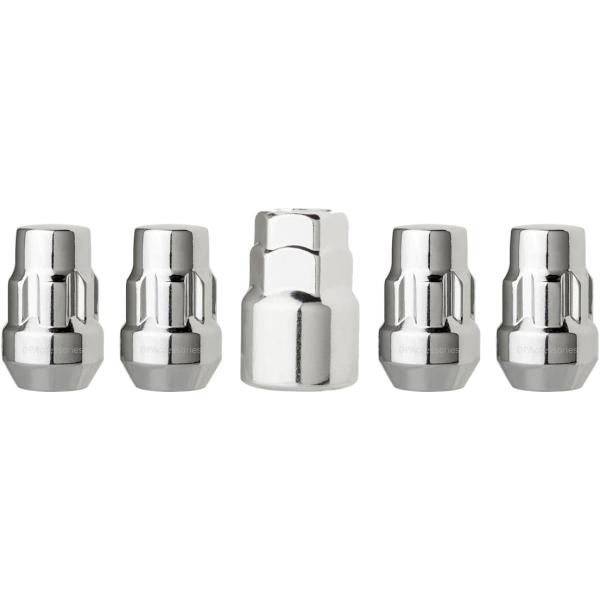 商品名DPAccessories 7/16-20 クロム クローズドエンド バルジ ドングリ ロック ラグナット ホイールロック - 4個パック LCB3L1HC-CH04LK4DPAccessories 7/16-20 Chrome Cl...