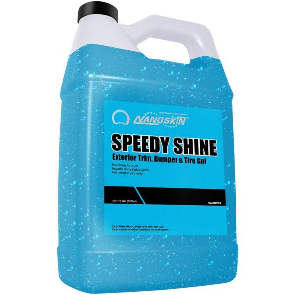 商品名Nanoskin SPEEDY SHINE 外装トリム バンパー タイヤジェル [NA-SSE128] 1ガロンNanoskin SPEEDY SHINE Exterior Tire &amp; Trim Gel 1 Gallon -...