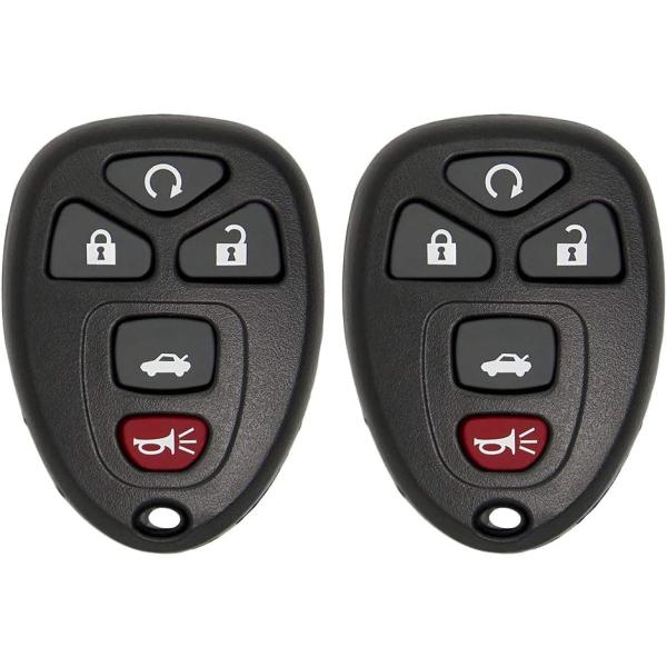 商品名Keyless2Go Replacement for Keyless Entry Car Key Vehicles That Use 5 Button OUC60270 OUC60221, Self-programming - 2 P...