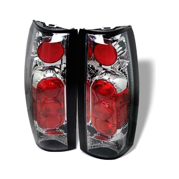 商品名111-c-cck88g2ユーロスタイルLuz TraseraXcdiscount Euro Style Tail Light for Chevy C K 1500 2500 3500 88-98 - Chrome Clearブランド...