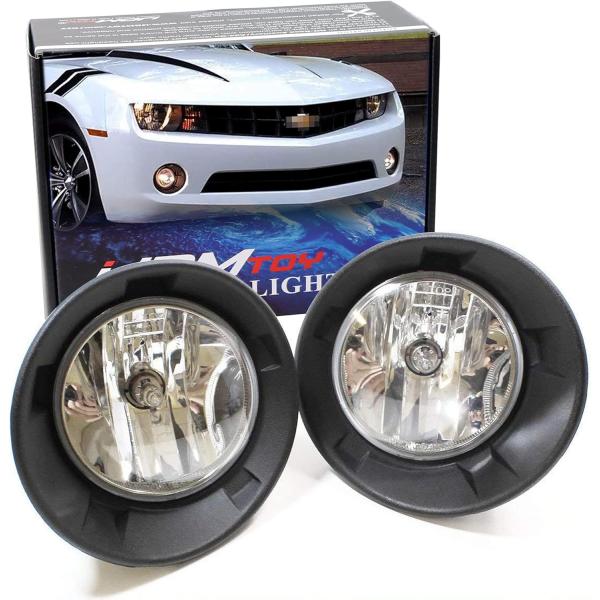 商品名iJDMTOY Complete Set Fog Lights Foglamps w/Xenon White 5202 High Power LED Bulbs Compatible With 2010-2013 Chevy Cama...