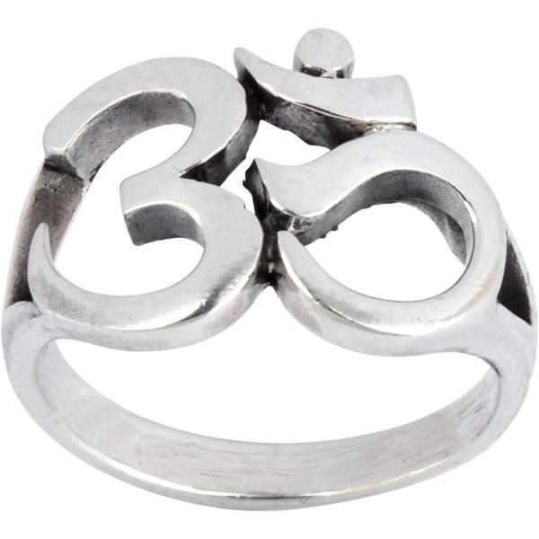 商品名Silverlyレディースメンズ。925スターリングシルバーom aum ohm HinduサンスクリットChunky研磨リングSilverly Om Signet Ring for Men - Ohm Aum 925 Sterlin...
