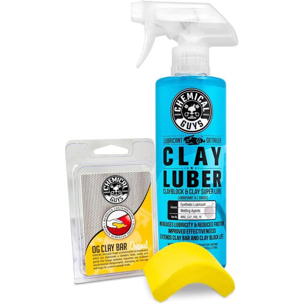 商品名Chemical Guys CLY _ KIT _ 2 Medium DutyクレイバーとLuber合成潤滑剤キット( 16 oz ) ( 2 Items ) 16 fl. oz. イエロー CLY_113Chemical Guys ...