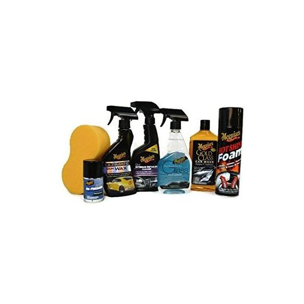 商品名Meguiar's 究極のカーケアセット(フルサイズ製品) ホットシャイン アルティメットクイックワックス インテリアディテーラー ゴールドクラス 洗車 ウィンドウクリーナーなど 7点セットMeguiar's 7-Piece Ulti...