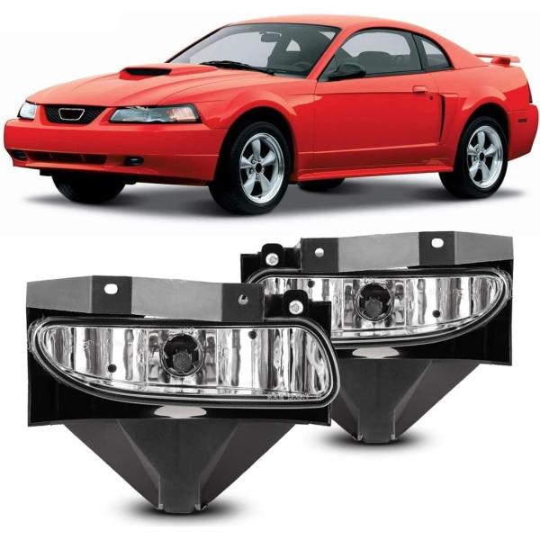 商品名Winjet 99-04 Ford Mustang Fog Lights - (Clear)Winjet OEM Series for [1999 2000 2001 2002 2003 2004 Ford Mustang GT (e...