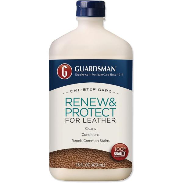 商品名Guardsman レザー用リニューアル&amp;プロテクト 16オンス - 洗浄、コンディション、保護 - レザー家具&amp;車の内装に最適 - 471300Guardsman Renew &amp; Protect Leathe...