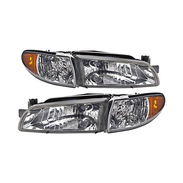 商品名PERDE Pontiac Grand Prixクロームハロゲンヘッドライトペアドライバーパッセンジャーセット パフォーマンスレンズ付きPERDE Compatible with Pontiac Grand Prix Chrome H...