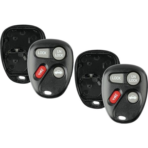 商品名ディスカウント キーレス 交換用シェルケースとボタンパッド ABO1502T、L2C0005T、16245104に対応 (2個パック)Discount Keyless Replacement Shell Case and Button...