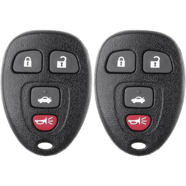 商品名ECCPP 2 x 4ボタン交換用キーレスエントリーリモートキーフォブ シボレービュイック キャデラック OUC60270用ECCPP Replacement fit for Keyless Entry Remote Key Fob ...