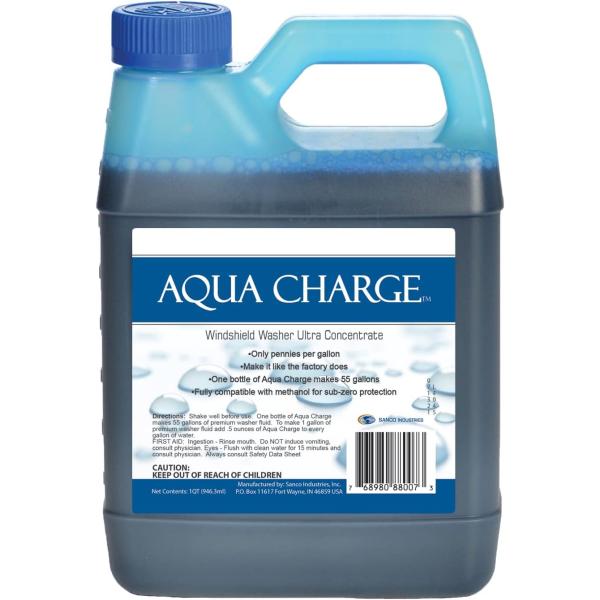 商品名Aqua Charge Windshield Washer Ultra Concentrate, 1 Bottle Makes 55 gallons of Finished Summer Product, Simply Add Met...