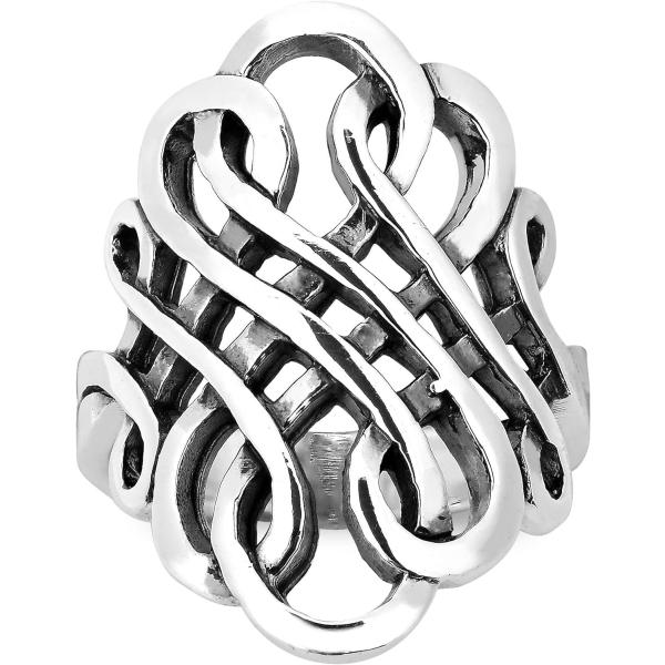商品名AeraVida Forever インターコネクト インフィニティノット スターリングシルバーリングForever Interconnected Infinity Knot Sterling Silver Ring (9)ブランド：A...