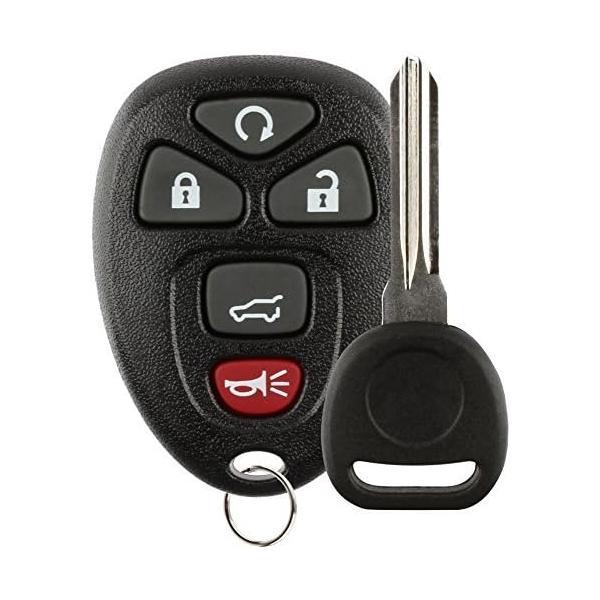 商品名Discount Keyless 交換用キーフォブ カーリモート&amp;アンカットトランスポンダーキー 15913415、25839476、ID 46に対応Discount Keyless Replacement Key Fob C...