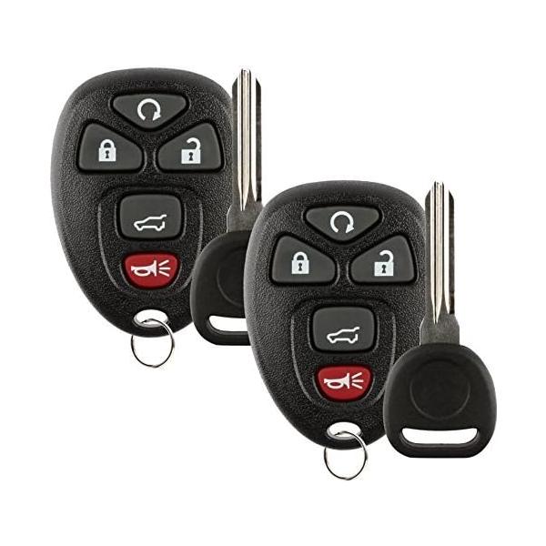 商品名Discount Keyless 交換用キーフォブ カーリモートとアンカットトランスポンダーキー 15913415、25839476、ID 46に対応 (2個パック)Discount Keyless Replacement Key F...