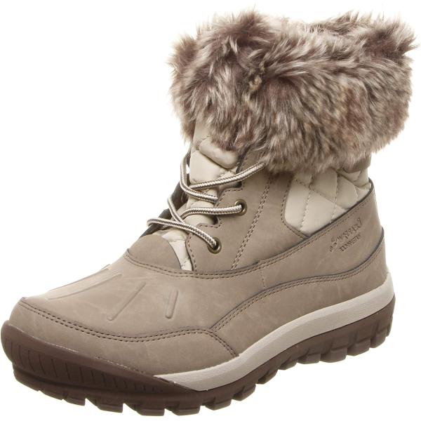 商品名BEARPAW Women's Becka Stone Size 7 | Women's Boot Classic Suede | Women's Slip On Boot | Comfortable Winter Bootブランド：...