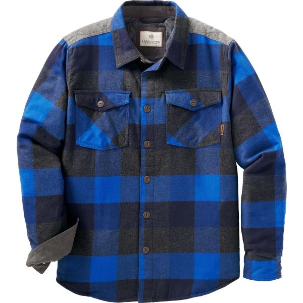商品名: Legendary Whitetailsウッドマン キルト風シャツジャケット メンズ US サイズ: Large カラー: ブルー Legendary Whitetails Men's Standard Woodsman Heav...