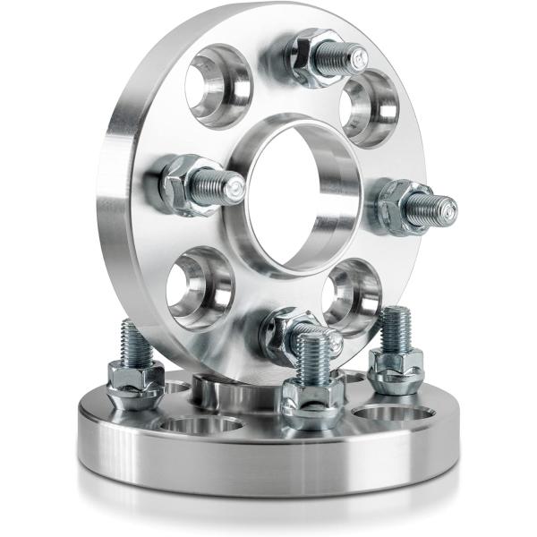 商品名2 Pieces 0.787"" 20mm Hub Centric with Lip Wheel Spacers Bolt Pattern 4x100 CB 57.1mm Thread 12x1.5 Compatible for Ch...