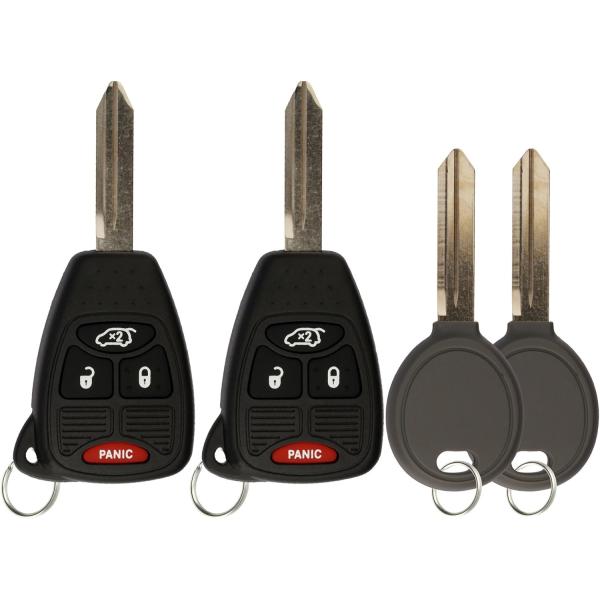 商品名KeylessOption Keyless Entry Remote Control Car Key Fob and Ignition Key Replacement For OHT692427AA KOBDT04A (Pack of...