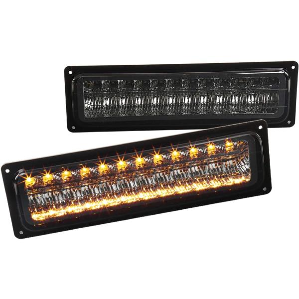 商品名Spec-D Tuning LB-C1088GLED-RS LEDバンパーライト スモーク 88-98 Chevrolet C10用SPEC-D TUNING LB-C1088GLED-RS Led Bumper Lights Smo...