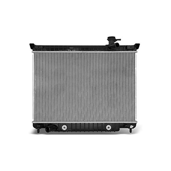 商品名L6 4.2L Rainier Trailblazer Envoy Ascender Bravada 9-7X 2458 アルミニウムラジエーター 直接ボルトオン交換AKKON - For L6 4.2L Rainier Trailb...