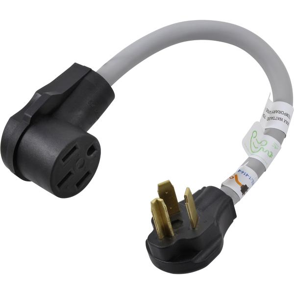 商品名AC Connectors 1.5FT EVSE 30 AMP 3Prong NEMA 10-30P Dryer Plug to 50 Amp Electric Vehicle Adapter Cord for Tesla, Smal...