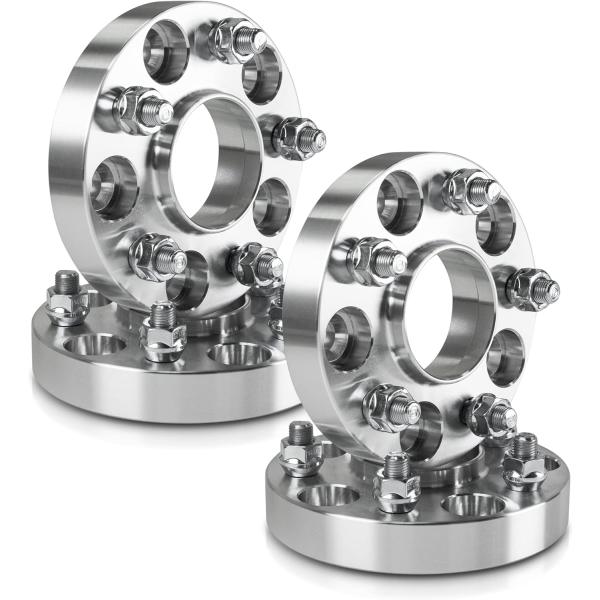 商品名Customadeonly 4ピース 1インチ 25mm ハブ セントリック ホイールスペーサー ボルトパターン 5x5.5〜5x5.55x5.131、センターボア 77.88mm スレッドピッチ 9/16インチCustomadeon...