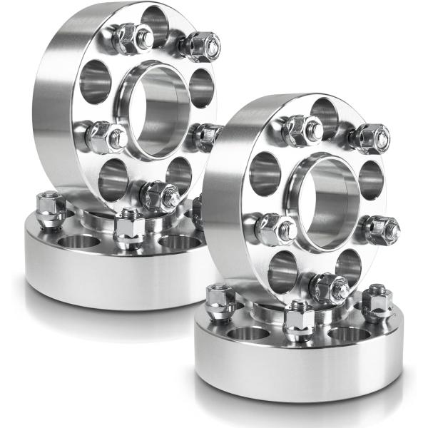 商品名Customadeonly 4ピース 1.5インチ 38mm ハブセントリックホイールスペーサー ハブリップボルトパターン 5x100 センターボア 57.1mm スレッドピッチ 12x1.51.5 Inch Hubcentric W...