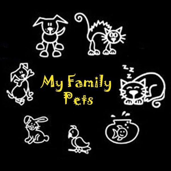 商品名Choose 5 Figuresから48一意デザイン   私の家族ペット犬猫ウサギ鳥魚デカールステッカーforノートPCスマート電話Macbook車ウィンドウバンパーTOTOMO Choose 10 Figures from 48 U...