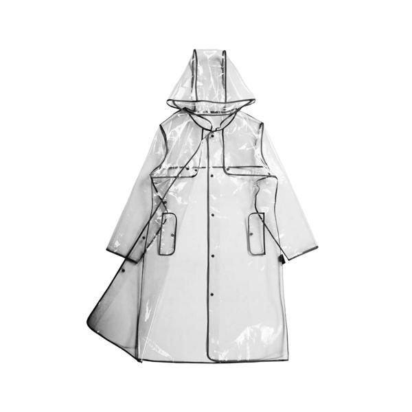 商品名: ACE Select 100?% EVAファッション女性透明フード付きレインコート防水レインウェア DS. DISTINCTIVE STYLE Clear Raincoat for Women EVA Rain Coat Fash...
